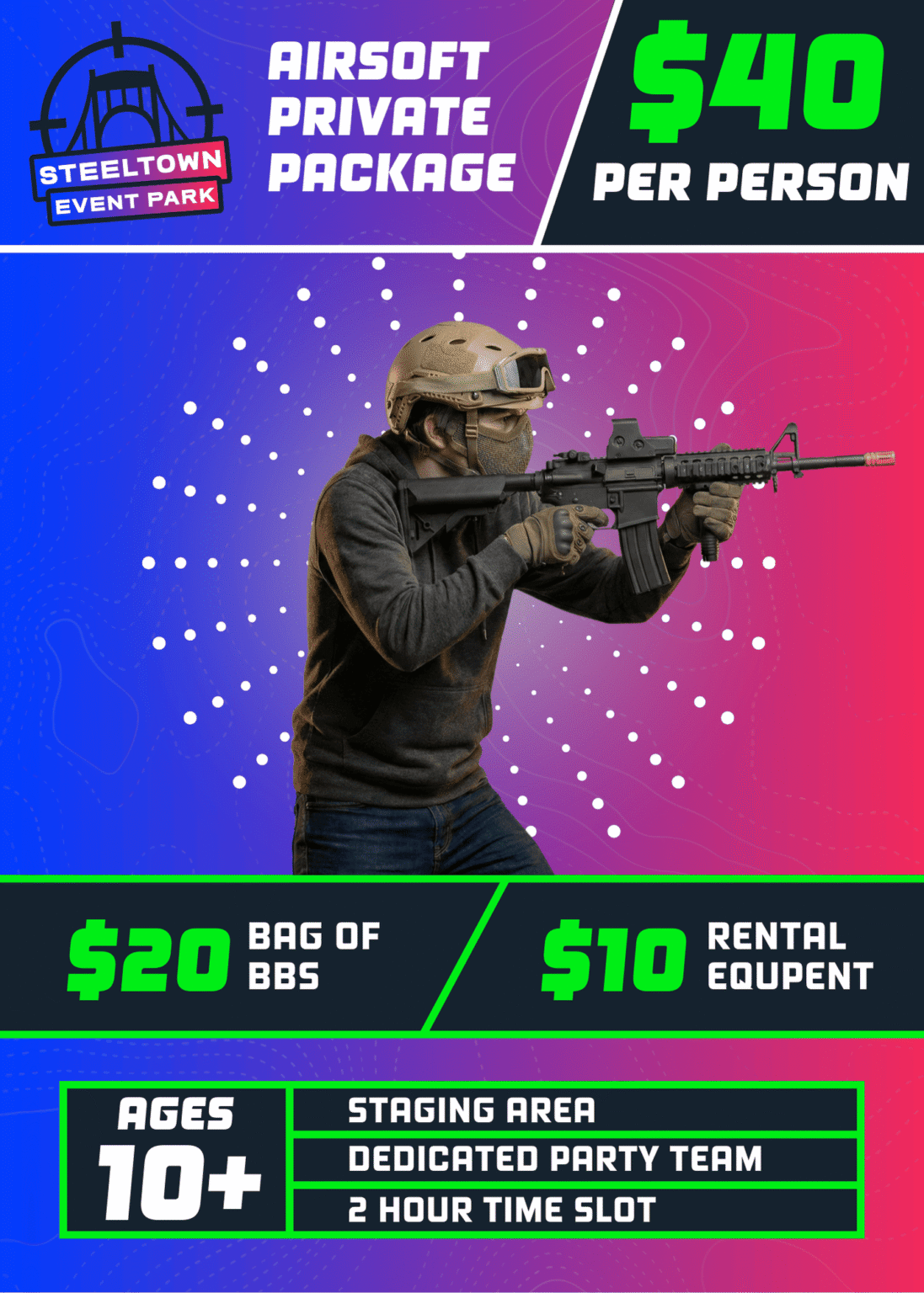 Airsoft Group Package - Steeltown Event Park